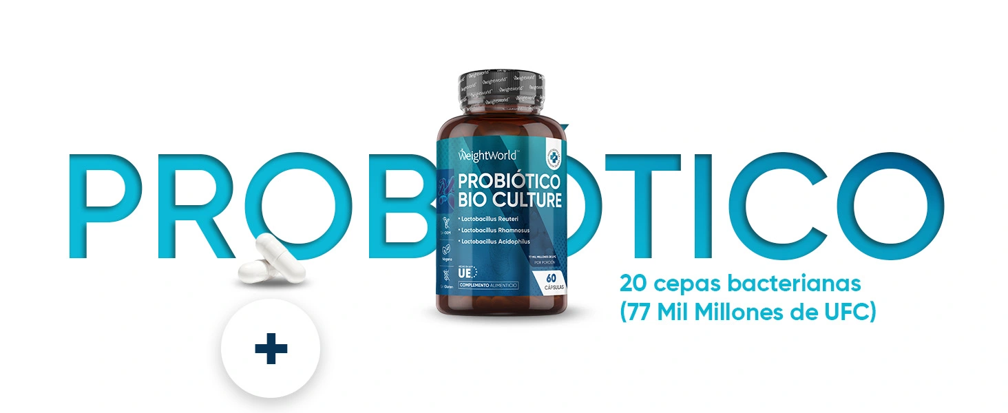 Probióticos y Prebióticos Intestinales 60 Cápsulas 77 mil millones de ...